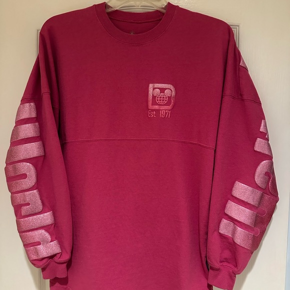 Disney | Tops | Disney Parks Walt Disney World Sparkle Pink Spirit ...